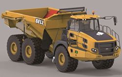 Характеристики шарнирно-сочлененного самосвала BELL B40E