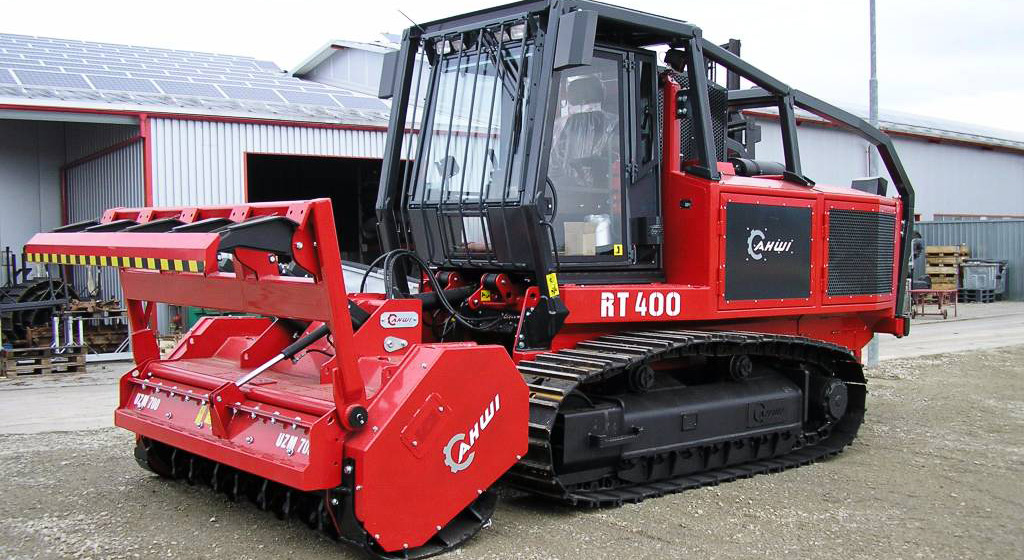 Характеристики AHWI RT400. Обзор мульчера лесного, измельчителя пней ...