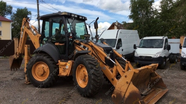 Аренда экскаватора-погрузчика Case 695 Super M, Новосибирск - №335109